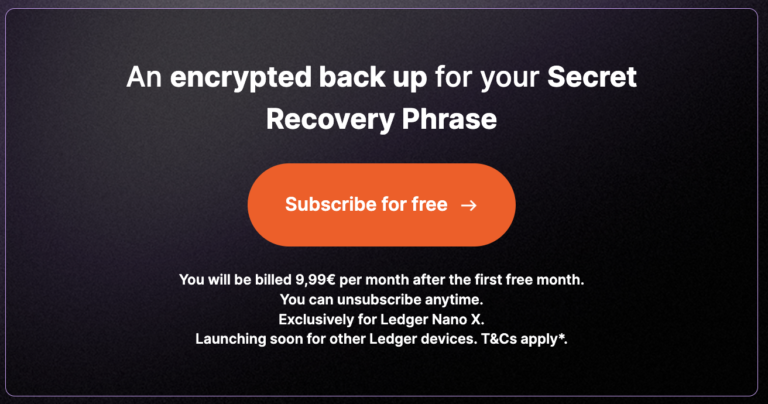 リカバリーフレーズを忘れた！Ledger Recoverがあれば大丈夫 ｜月額9.99ユーロ | ノマド家族